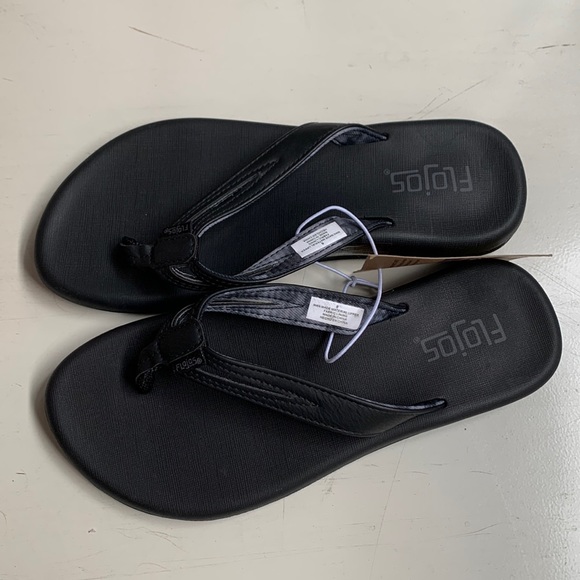 Flojos | Shoes | Nwt Womens Flojos Comfort Foam Sandals Black Grey Tie ...